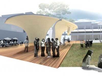 Bespoke performance space created using robotic fabrication launched at ...