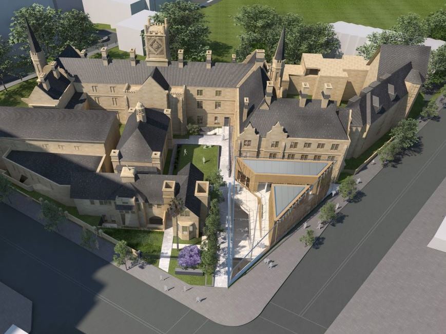 FJMT cover underground theatre with glass and timber pavilion for new ...