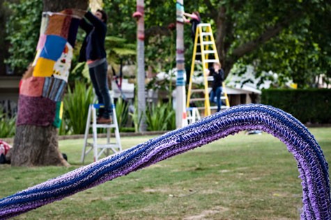 Graffiti knitting project wins culture award | Architecture & Design