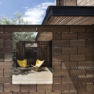 Wooden bricks clad the Stonewood house by Breathe Architecture ...