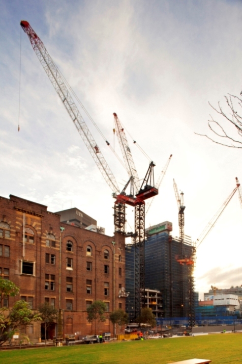 World's largest capacity tower crane swings into action in Sydney ...